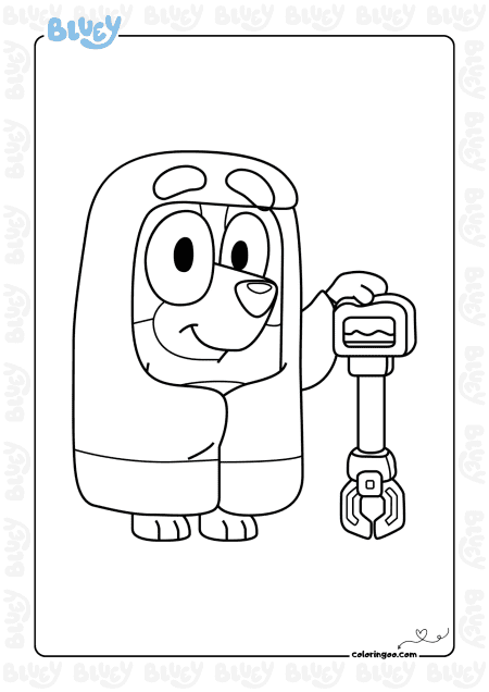Bluey Granny Rita Coloring Page