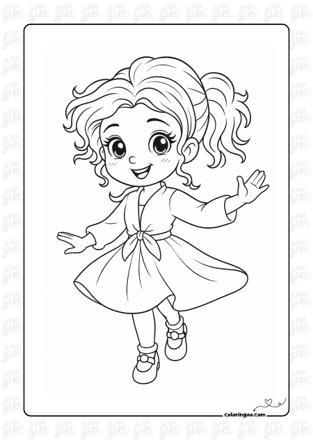 Free Printable Cute Girl Coloring Pages 28