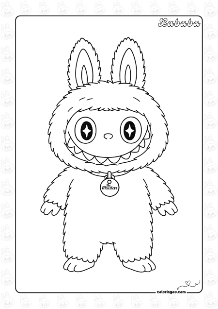 Free Printable Labubu Coloring Pages