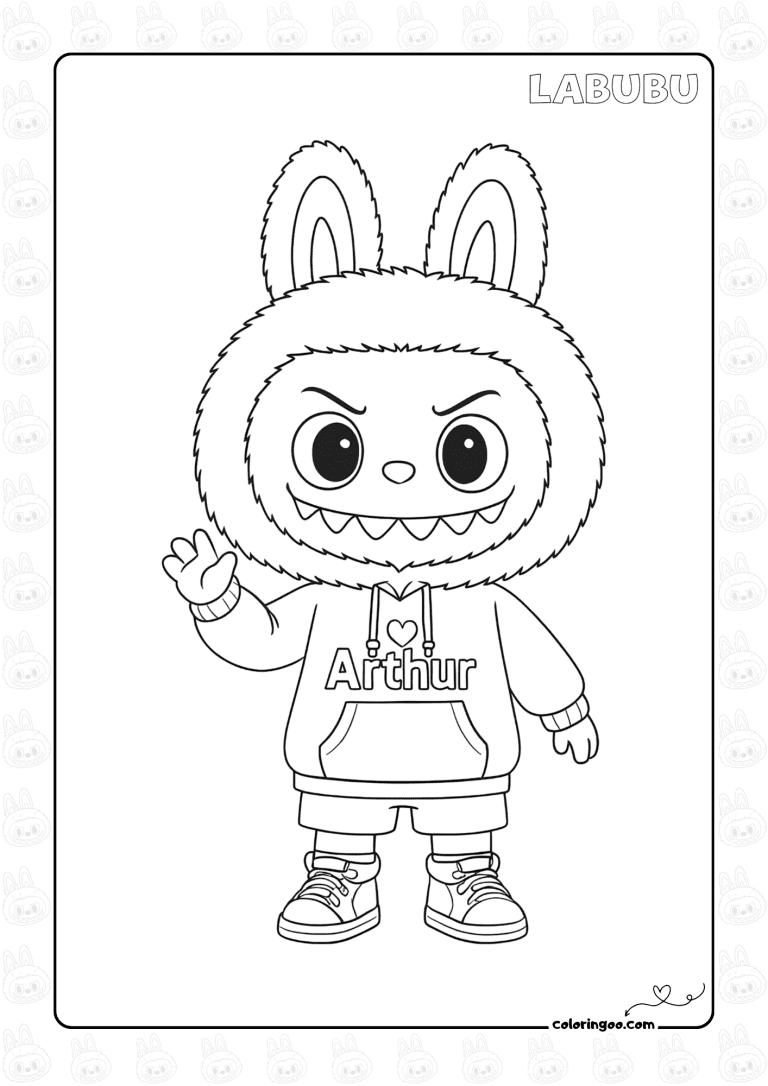 Labubu Coloring Pages - COLORINGOO.COM