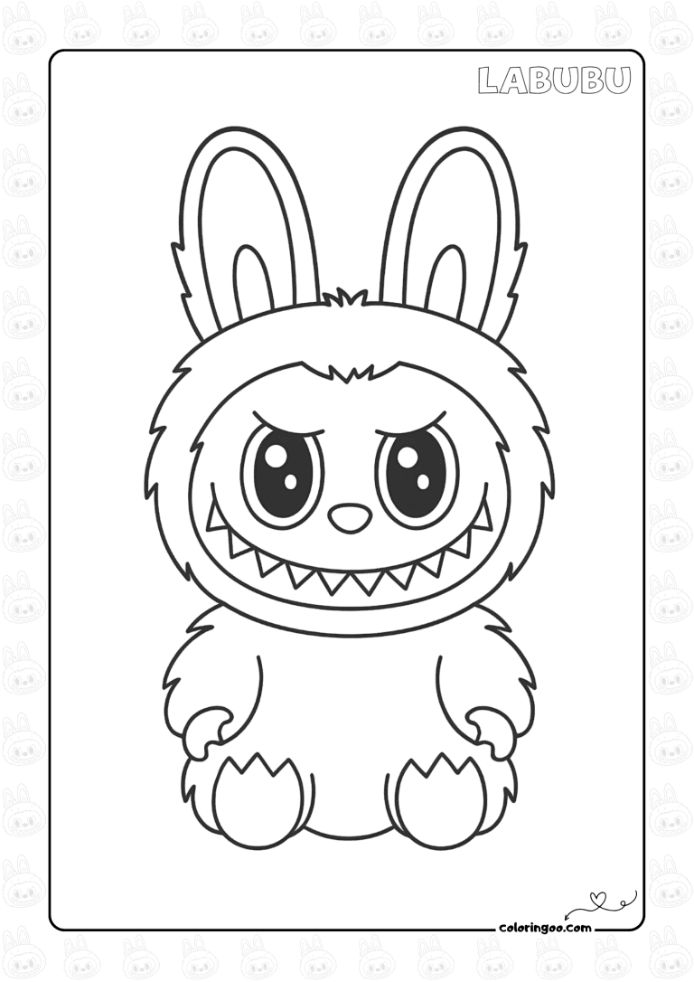 Labubu Pdf Coloring Pages