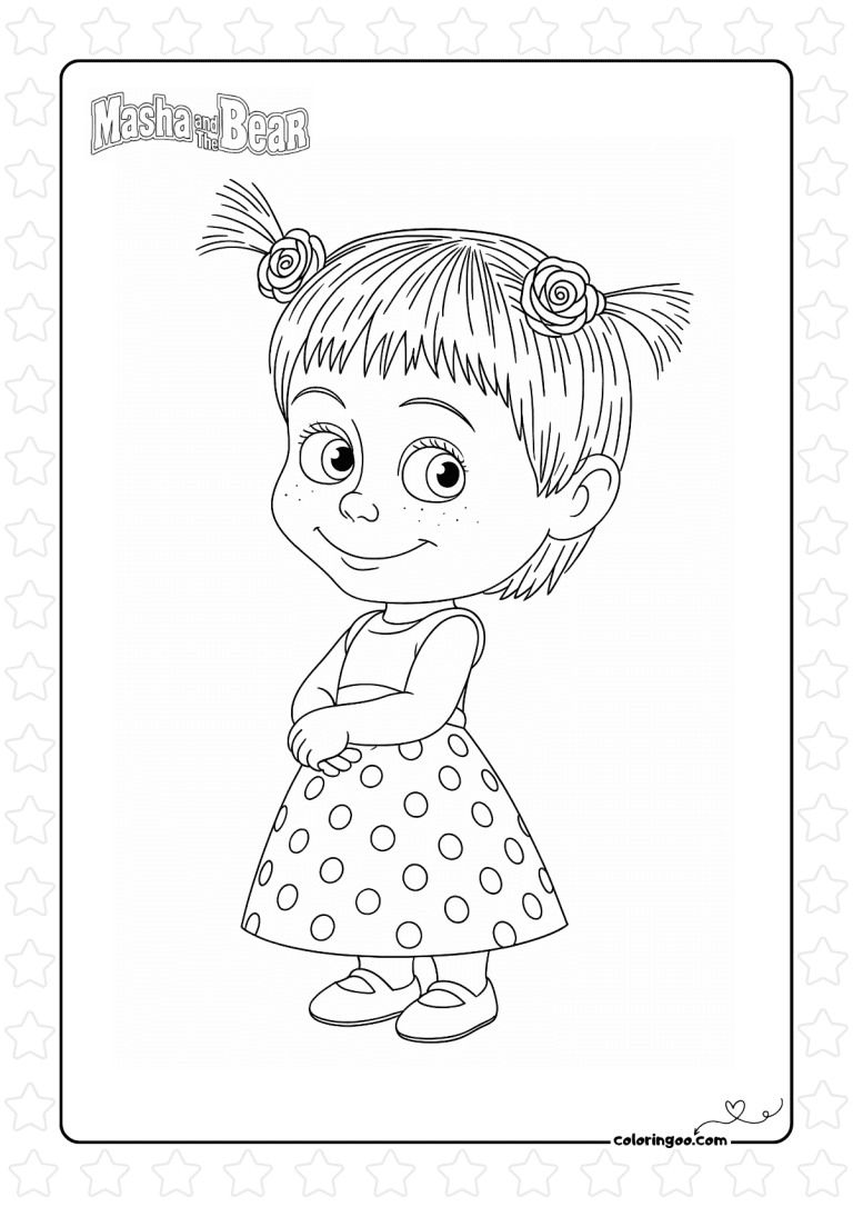 Masha and the Bear Coloring Pages - COLORINGOO.COM