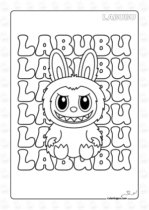 Free Printable Cute Labubu Coloring Sheets