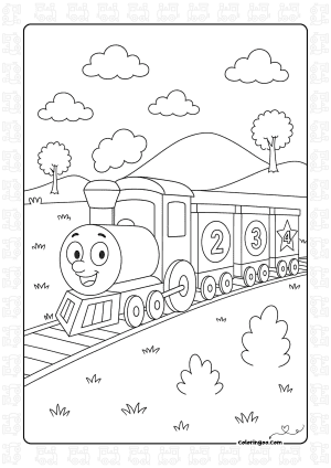 Train Coloring Pages - COLORINGOO.COM