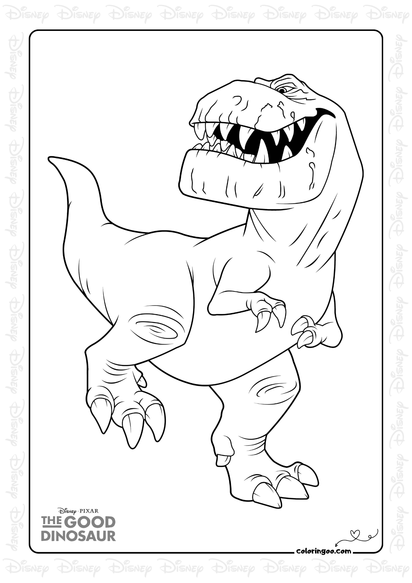 Free Printable Animals Dinosaur Coloring Pages 05