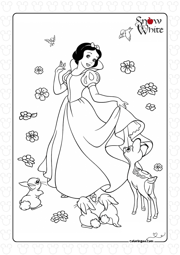 Snow White Coloring Pages - COLORINGOO.COM