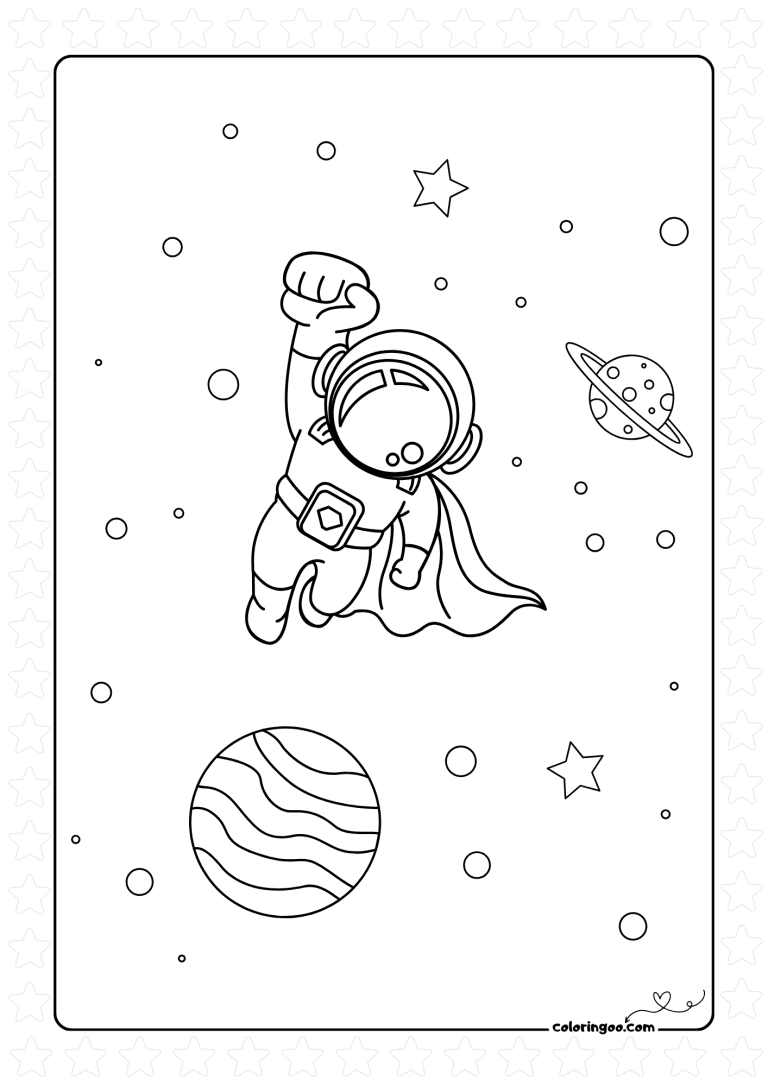 Space Coloring Pages - COLORINGOO.COM