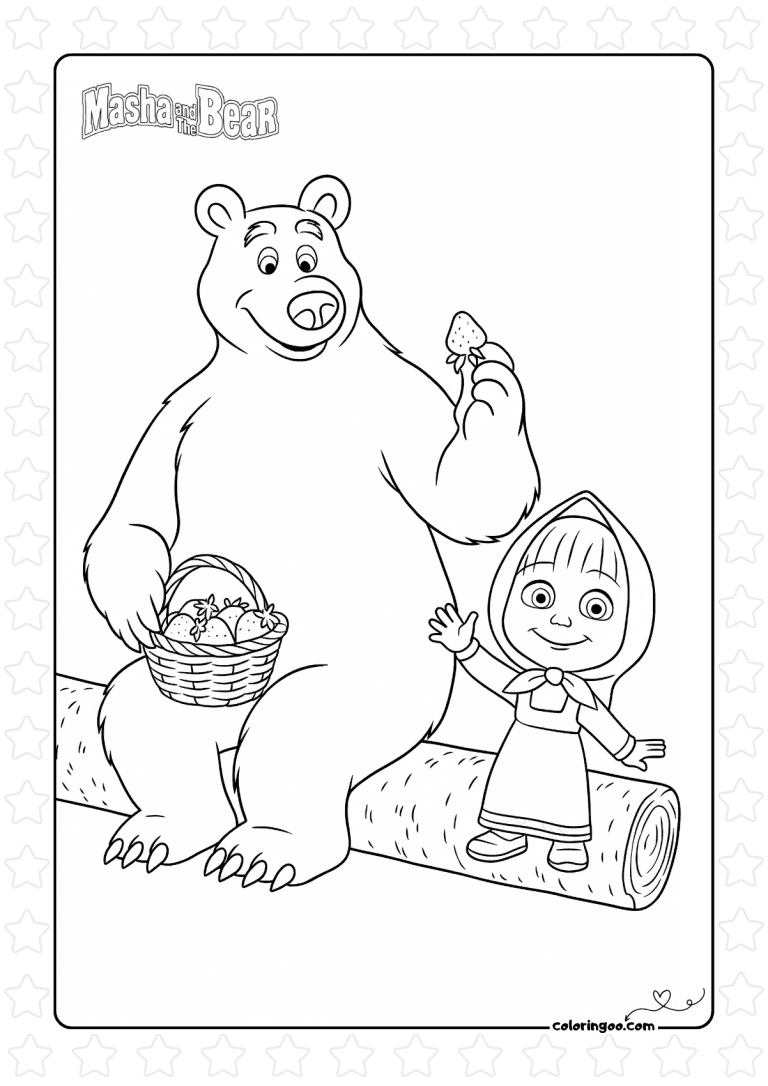 Free Masha Coloring Pages