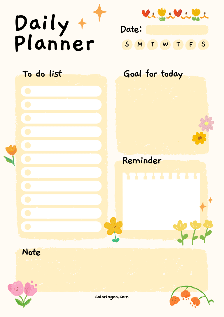 Free Printable Daily Planner 05