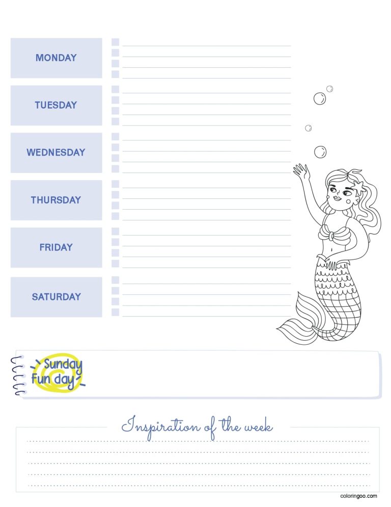 Free Printable Weekly Planner 03