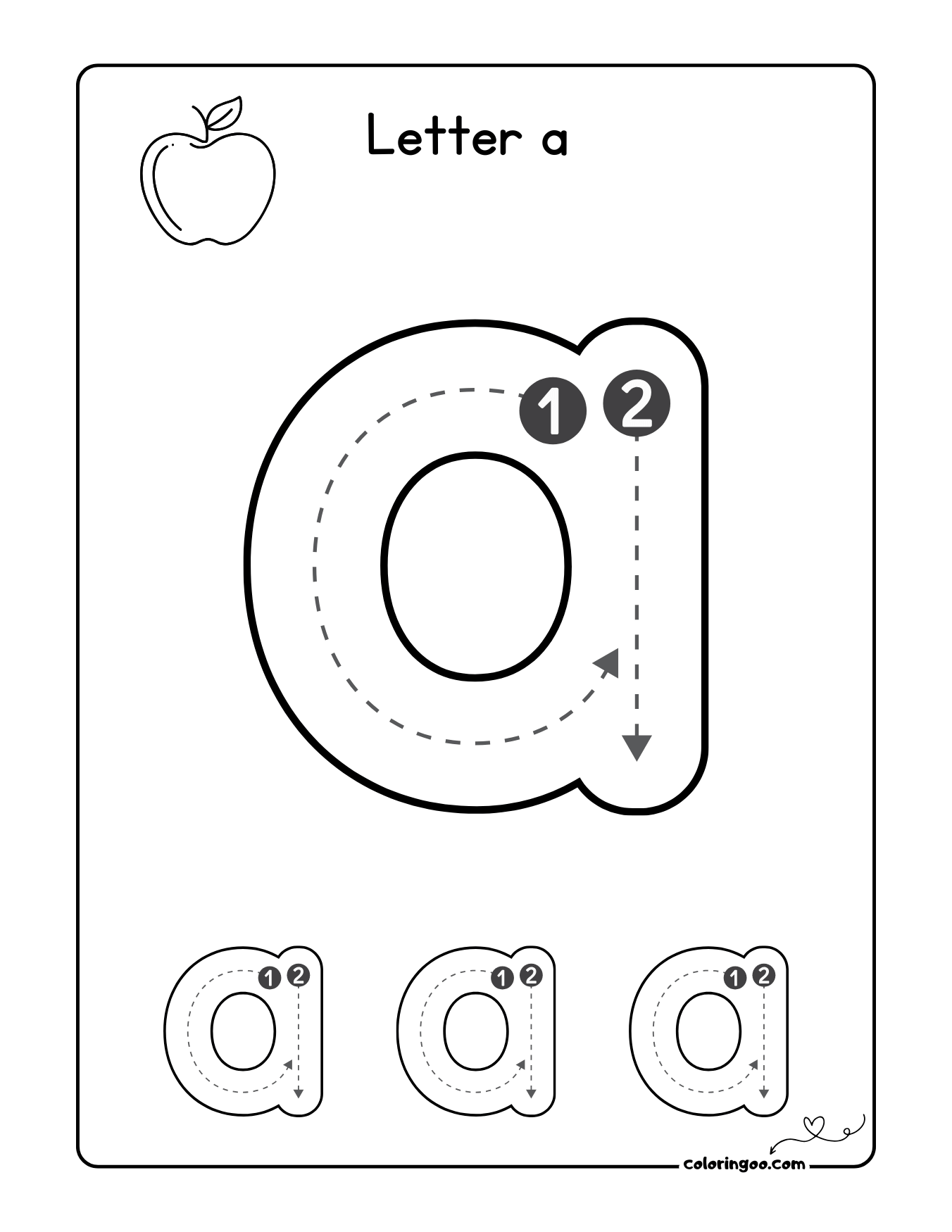How To Write The Letter A Worksheet
