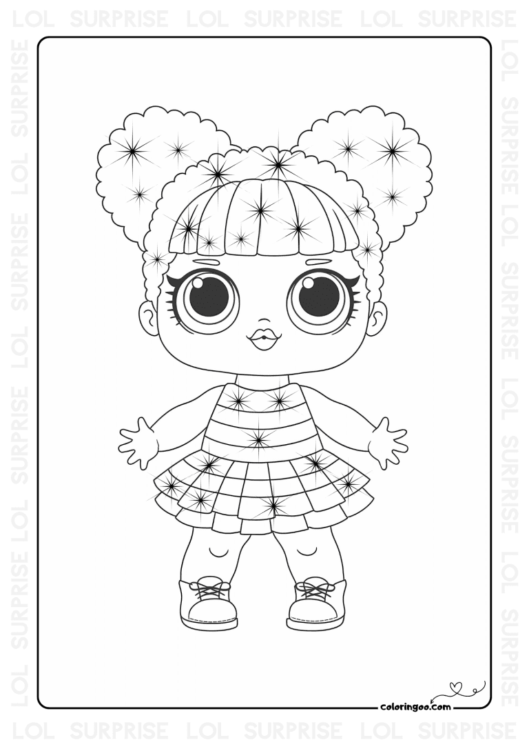 LOL Surprise New Queen Bee Coloring Page