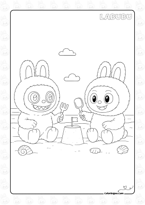 Free Printable Labubu Pdf Coloring Pages