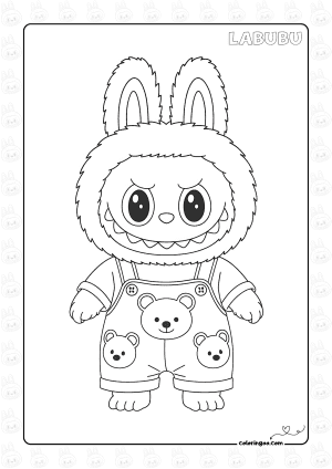 Labubu Loves Animals Coloring Pages Archives - COLORINGOO.COM