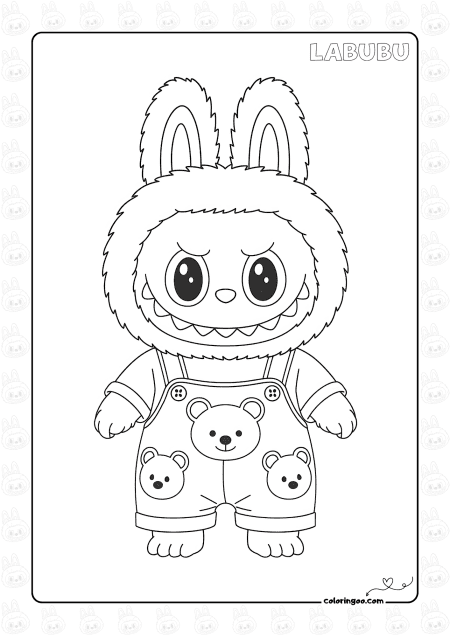 Free Printable Cute Labubu Coloring Sheets