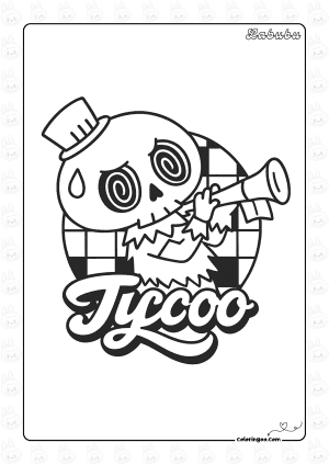 Free Printable Labubu Colouring Sheet