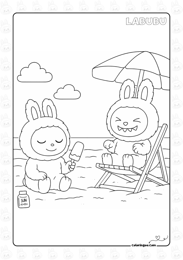 30+ Labubu Coloring Pages (All Free Pdf Printables)