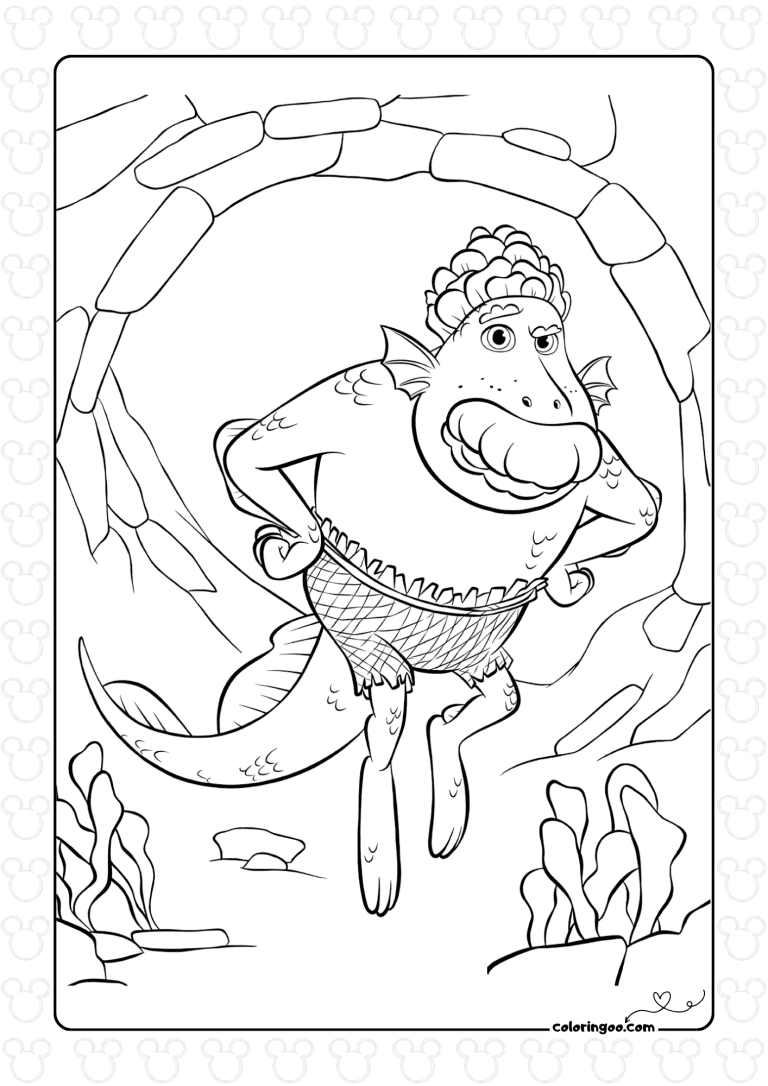 Giulia From Disney Luca Coloring Page