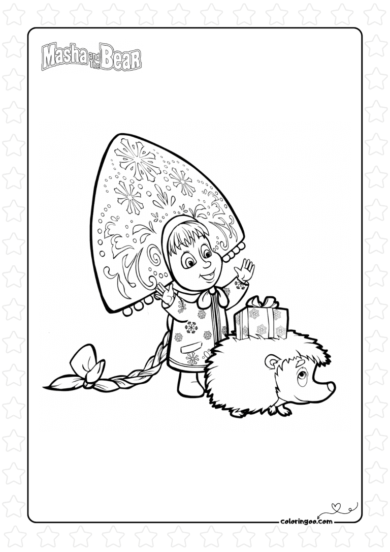 Masha Coloring Pages