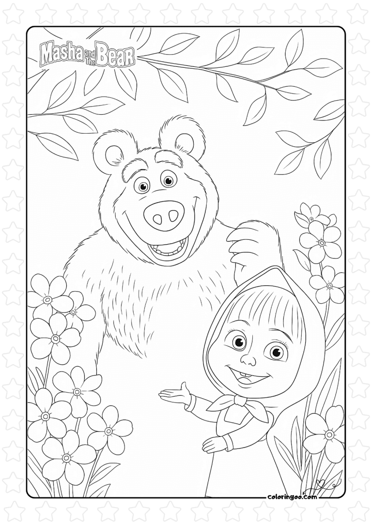 Masha Coloring Pages