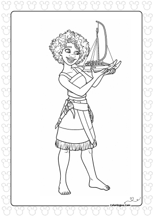 Moana 2 Loto Coloring Pages