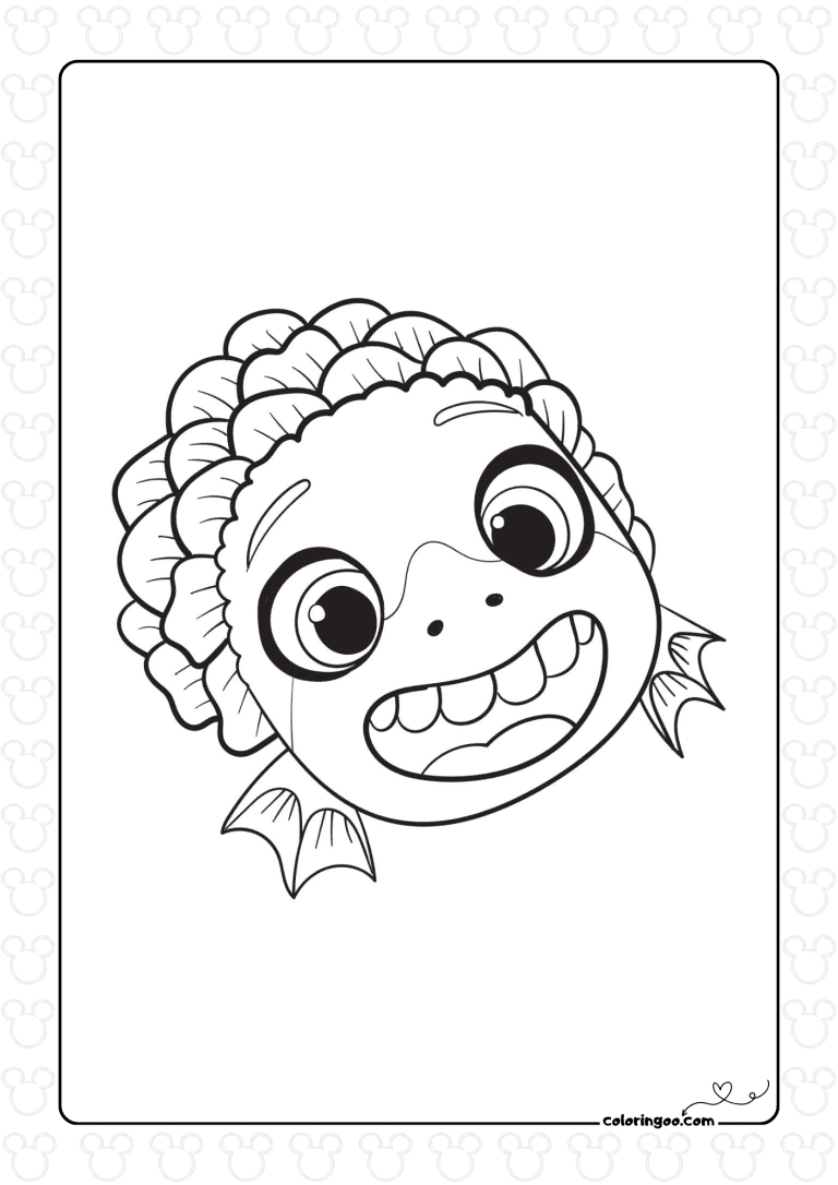 Giulia From Disney Luca Coloring Page