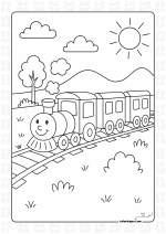 Train Coloring Pages - COLORINGOO.COM