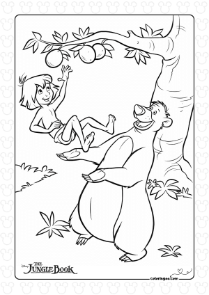 The Jungle Book Coloring Sheet