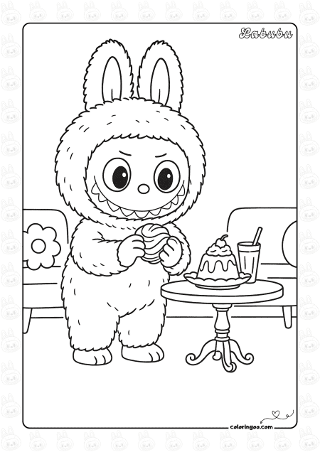 Free Printable Labubu Pdf Coloring Pages