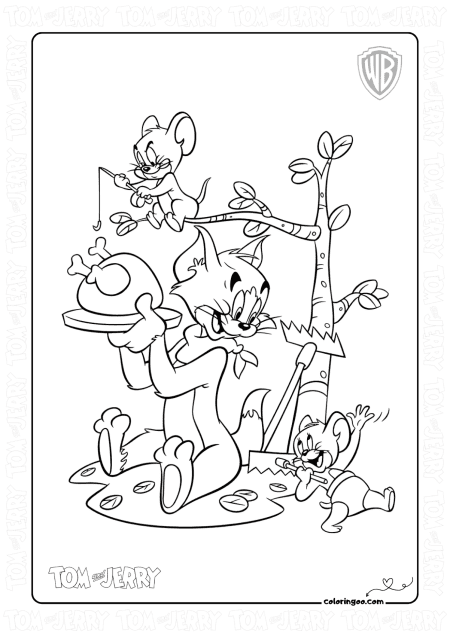 Tom and Jerry Pdf Coloring Activities