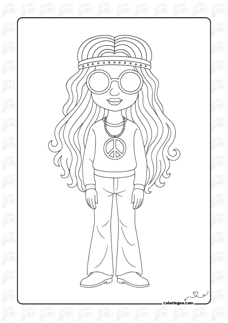 Free Printable Vintage Girl Coloring Pages 38