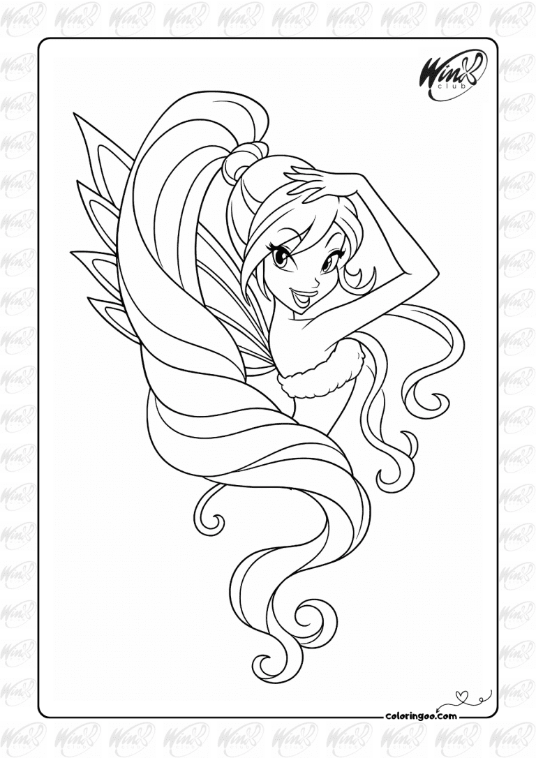 Winx Club Coloring Page 07