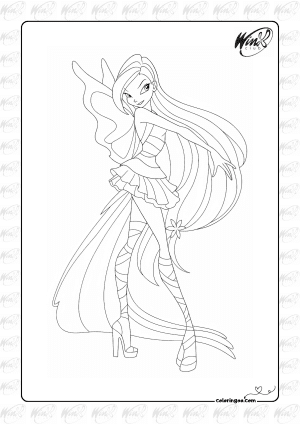 Winx Club Coloring Page 13