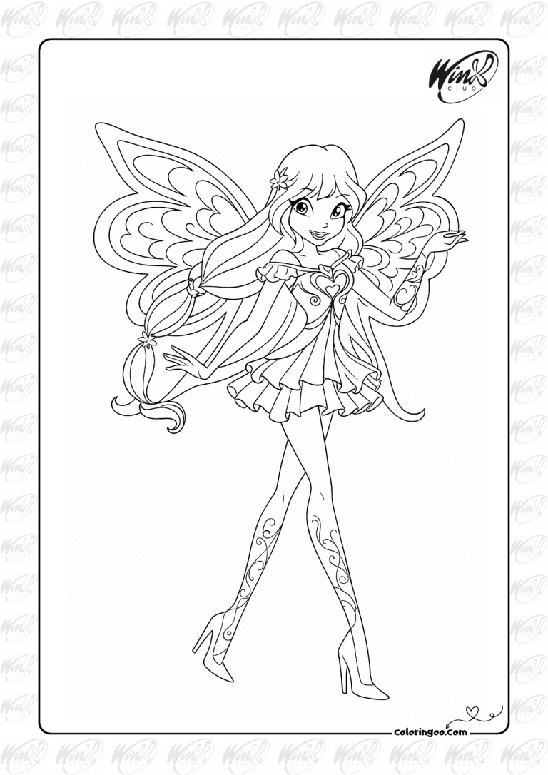 Winx Club Coloring Page 14