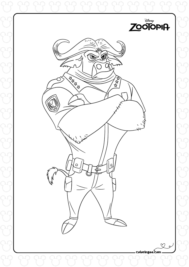 Zootopia Coloring Pages - COLORINGOO.COM