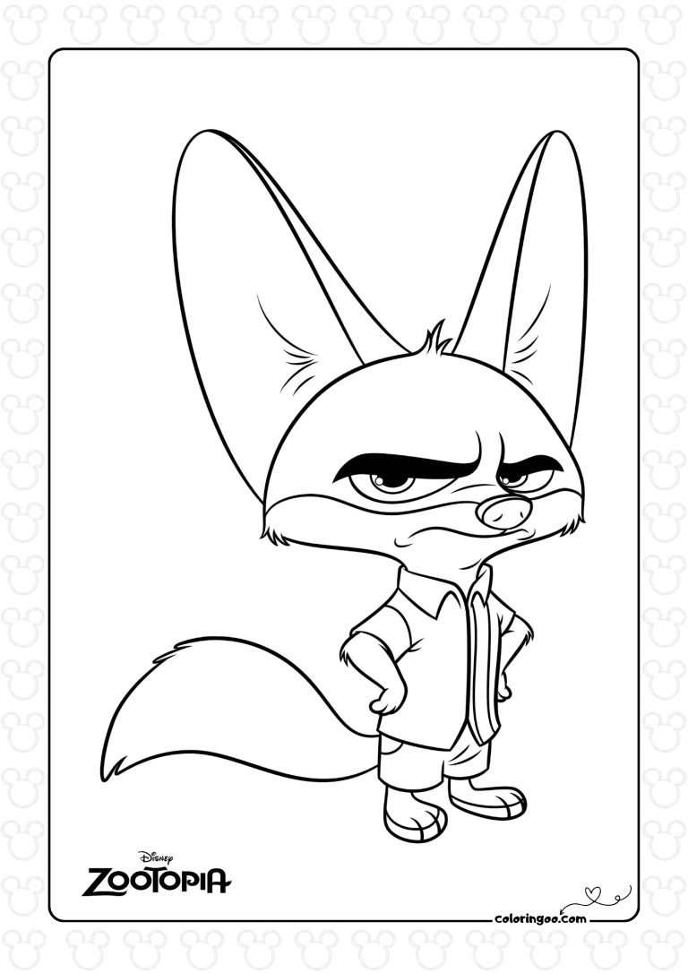 Zootopia Coloring Pages - COLORINGOO.COM