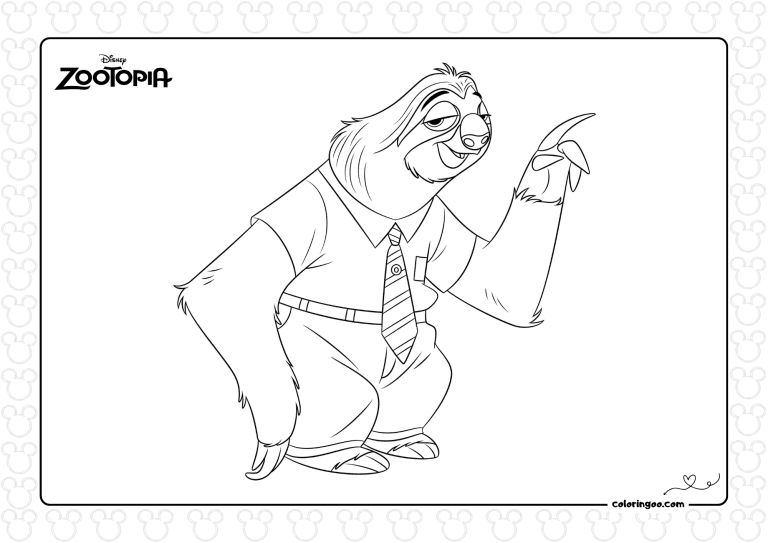 Zootopia Coloring Pages - COLORINGOO.COM