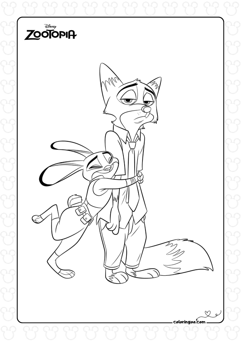 Zootopia Coloring Pages - COLORINGOO.COM
