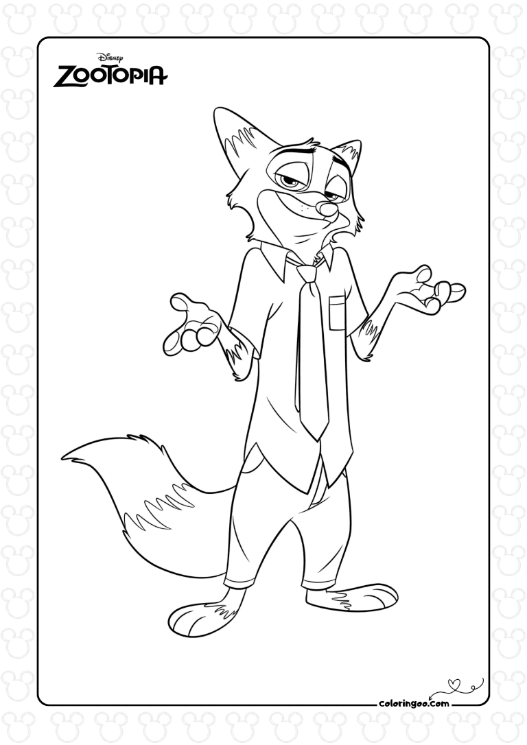 Zootopia Coloring Pages - COLORINGOO.COM