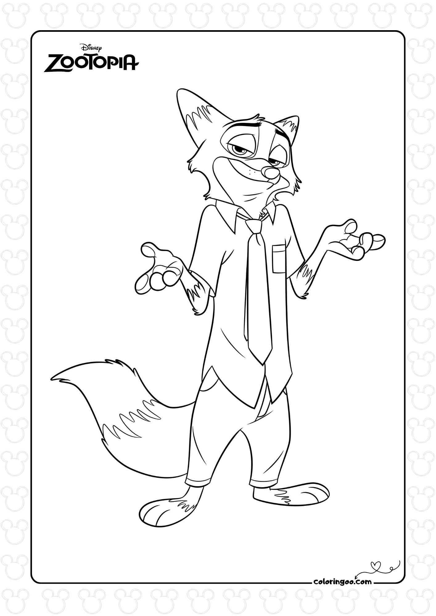 Zootopia Coloring Pages - COLORINGOO.COM