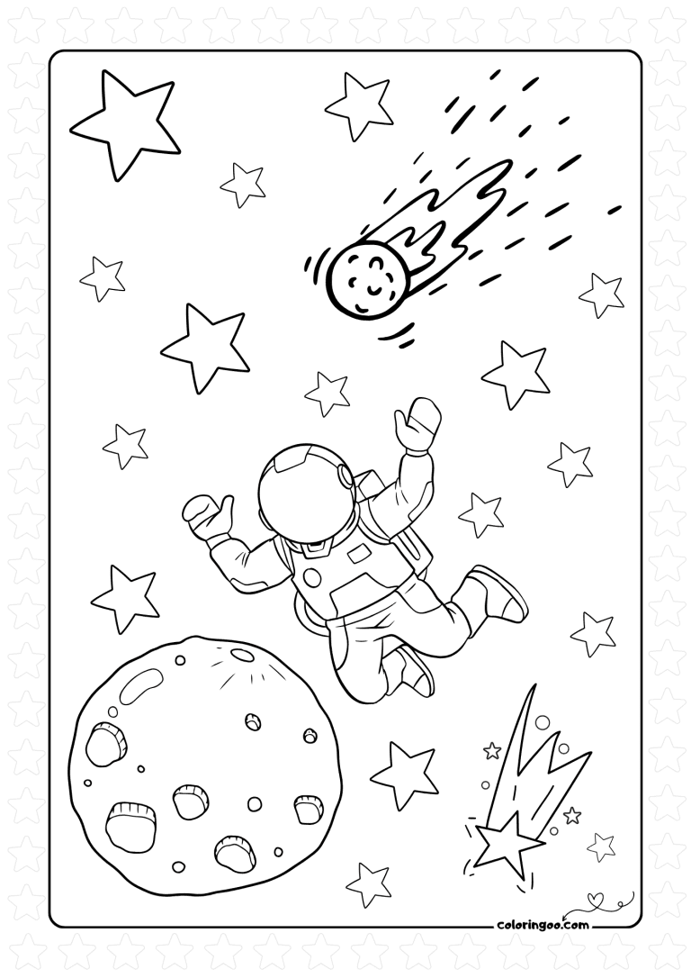 Space Coloring Pages - COLORINGOO.COM