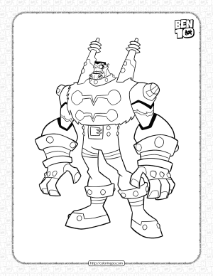Ben Ten Dr Viktor Coloring Sheet