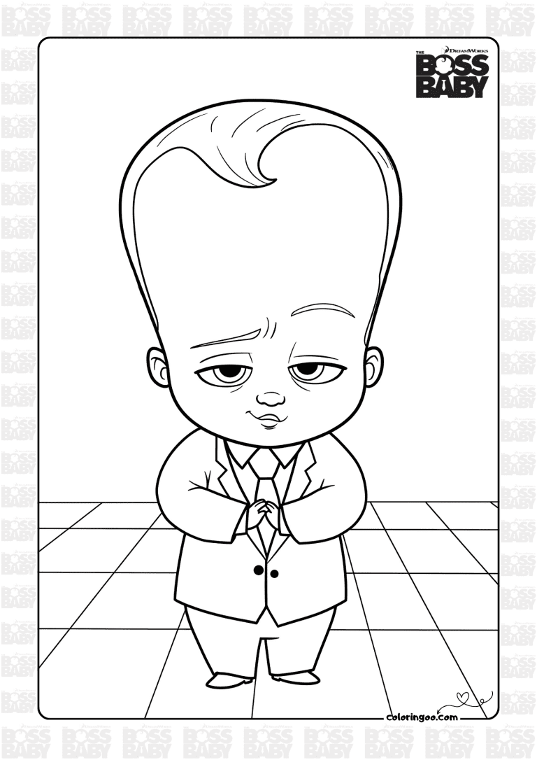 Baby Boss Coloring Pages