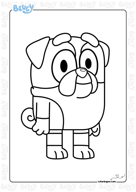 Bluey Winton Coloring Page
