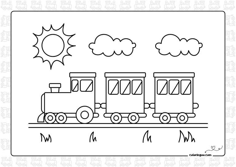 Train Coloring Pages - COLORINGOO.COM