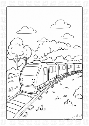Train Coloring Pages - COLORINGOO.COM