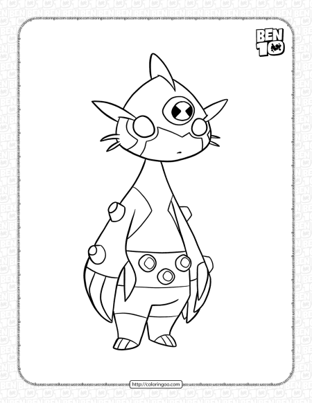 Ben Ten Alien Force Coloring Page