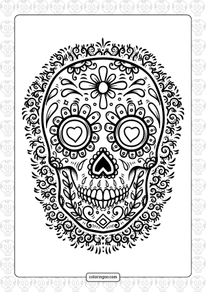 Day of the Dead Coloring Pages - COLORINGOO.COM