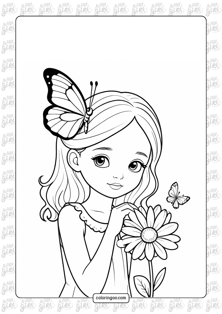Girls Coloring Pages 09