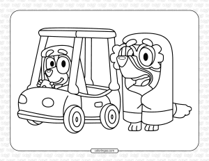 Granny Rita and Janet Coloring Page